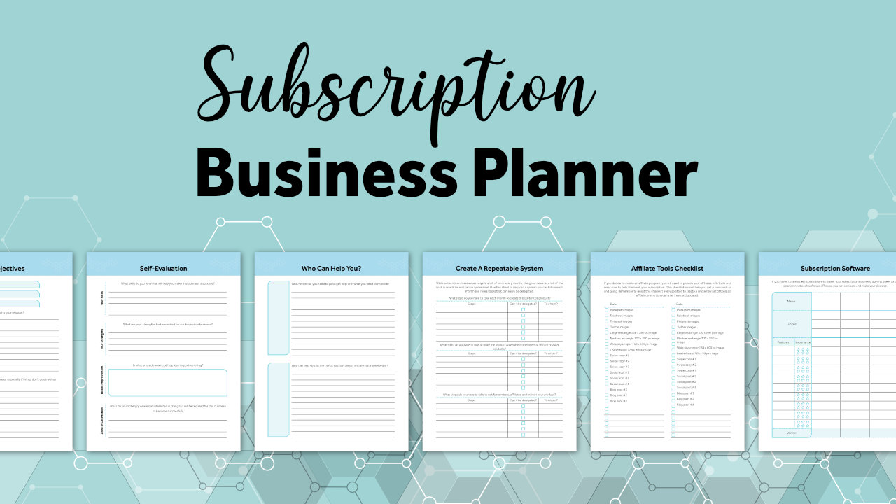 Subscription Business Planner | Thrive Anywhere